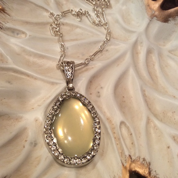Handmade | Jewelry | Authentic Sterling Silver Chain With Cz Pendant ...